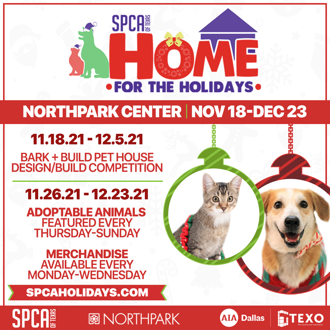 SPCA of Texas | Home for the Holidays Bark + Build Dog Houses and Cat ...
